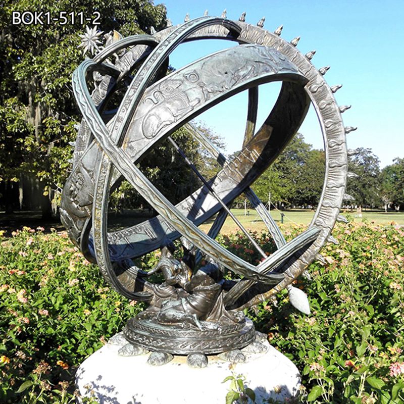 Best Unique Bronze Armillary Sphere Outdoor Garden Sundial Statue ...