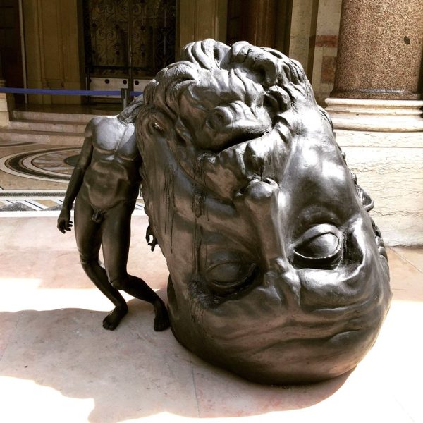 Thomas Lerooy Bronze Big Head Little Body Statue