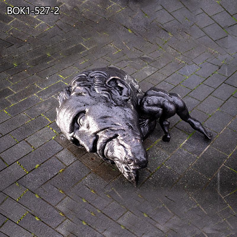 Thomas Lerooy Bronze Big Head Little Body Statue