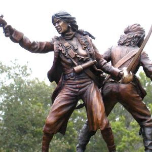 Bronze Anne Bonny and Mary Read Life-size Female Pirate Statue