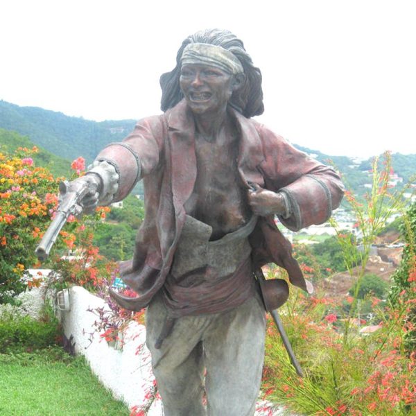 Bronze Anne Bonny and Mary Read Life-size Female Pirate Statue