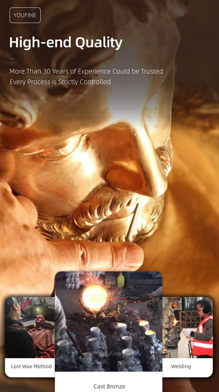 Custom Artistic Bronze Dog and Man Sculpture Design Wholesale BOKK-431 ...