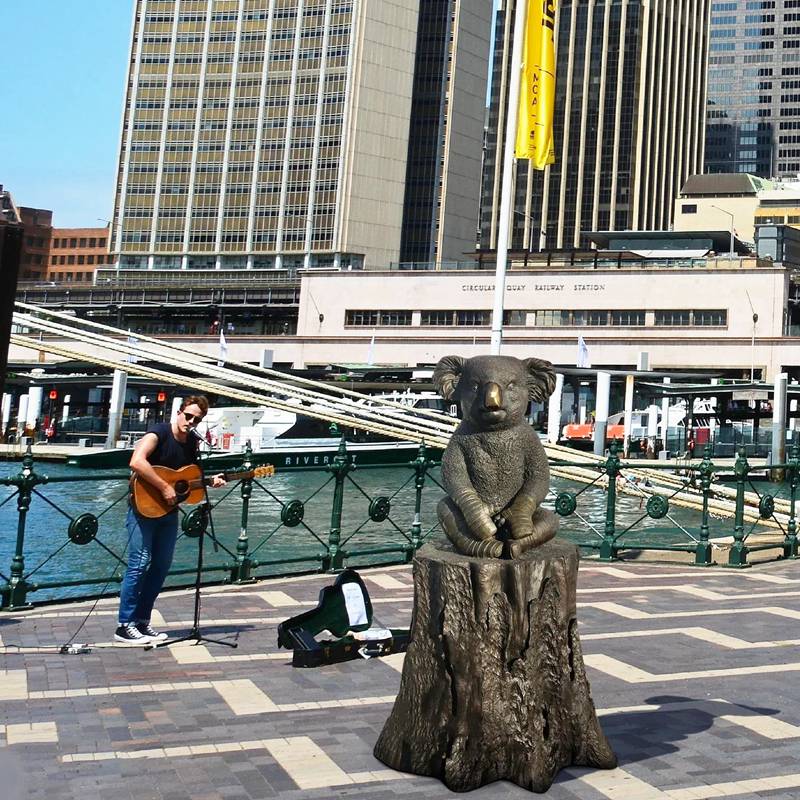 Life Size Australian Wildlife Bronze Koala Animal Statue - YouFine ...