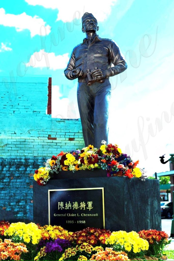 YouFine Custom Memorial General Claire Lee Chennault Bronze Military ...