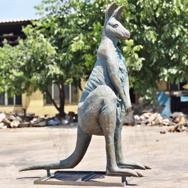 Large Outdoor Bronze kangaroo Garden Sculpture for Sale-YouFine