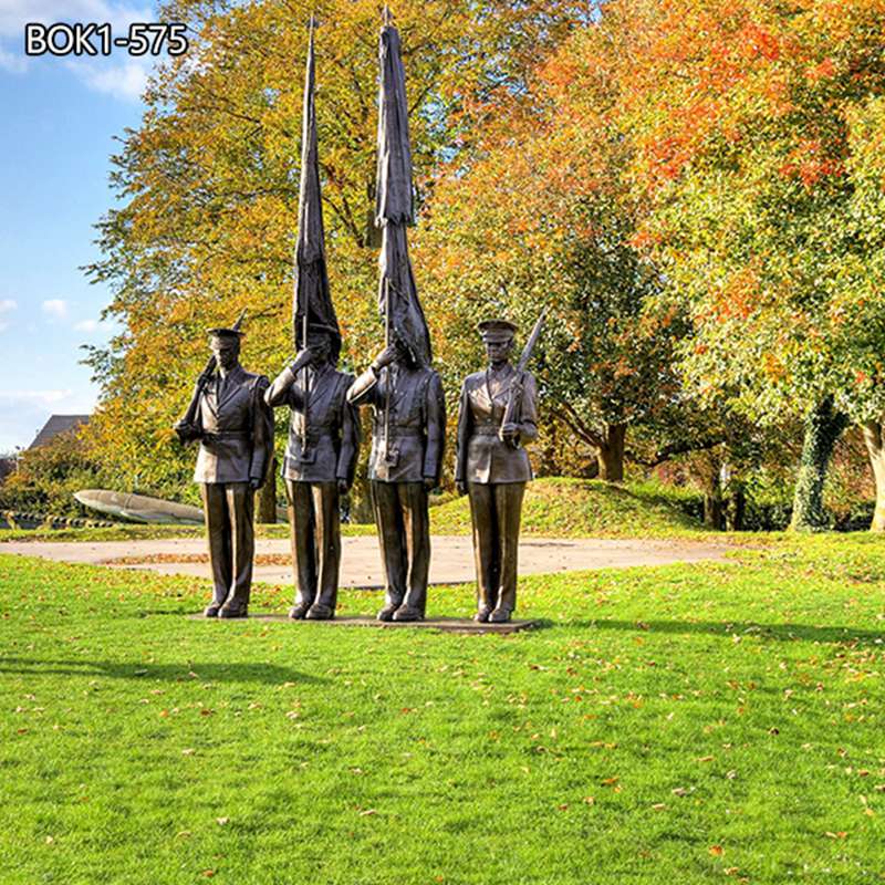 Large Bronze Honor Guard United States Air Force Memorial Military Replica
