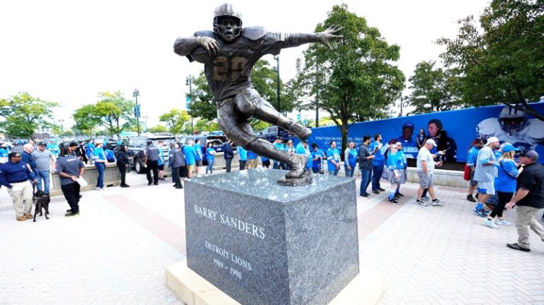 Famous Bronze Football Players Statues