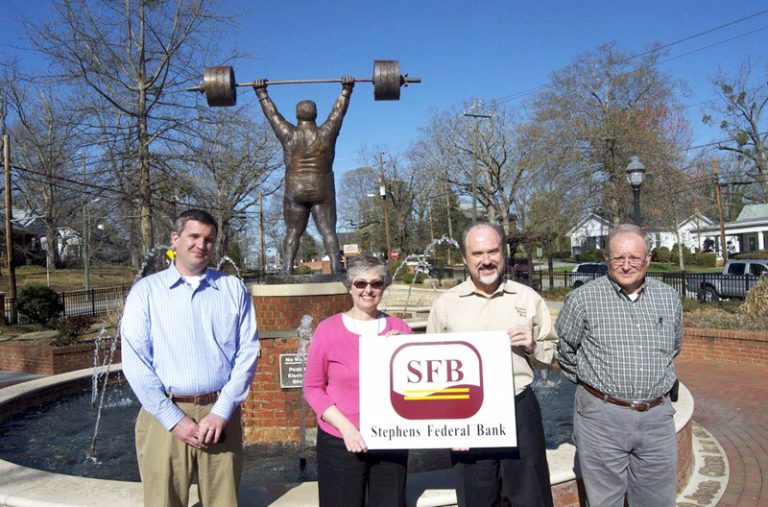 Bronze Weightlifter Paul Anderson Statue