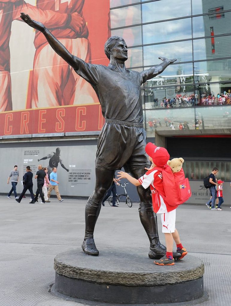 Famous Bronze Football Players Statues