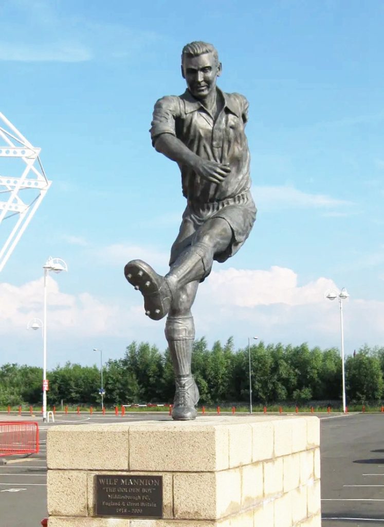 Famous Bronze Football Players Statues
