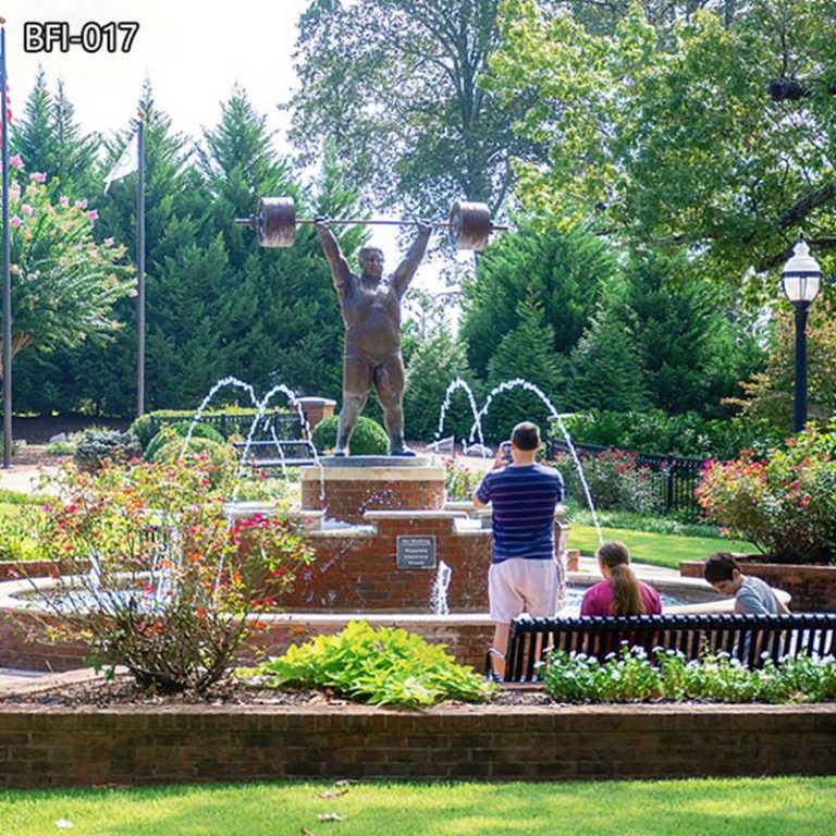 Bronze Weightlifter Paul Anderson Statue