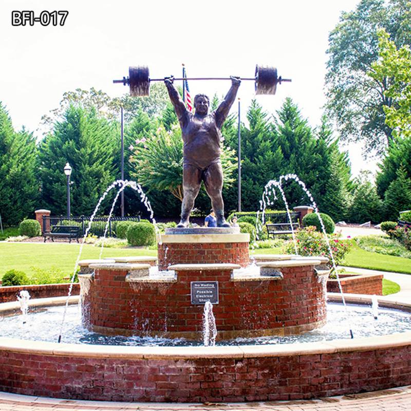 Bronze Weightlifter Paul Anderson Statue