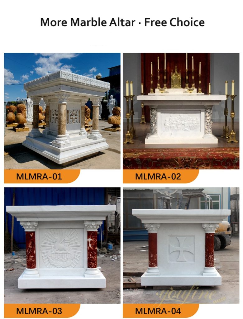 Custom Size And Design Made Marble Altar For Sale - YouFine