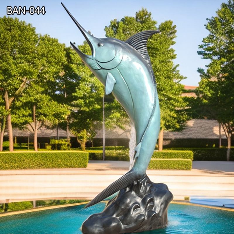 Bronze Marlin Statue Outdoor Yard Decor Museum Quality-YouFine