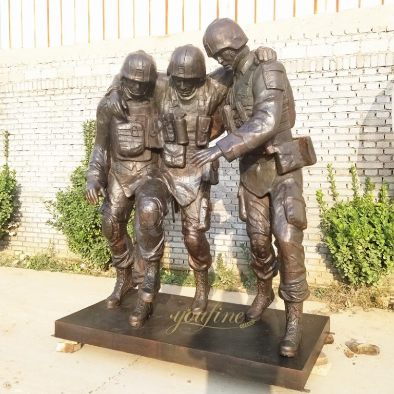 Bronze No Man Left Behind Statue-YouFine Sculpture