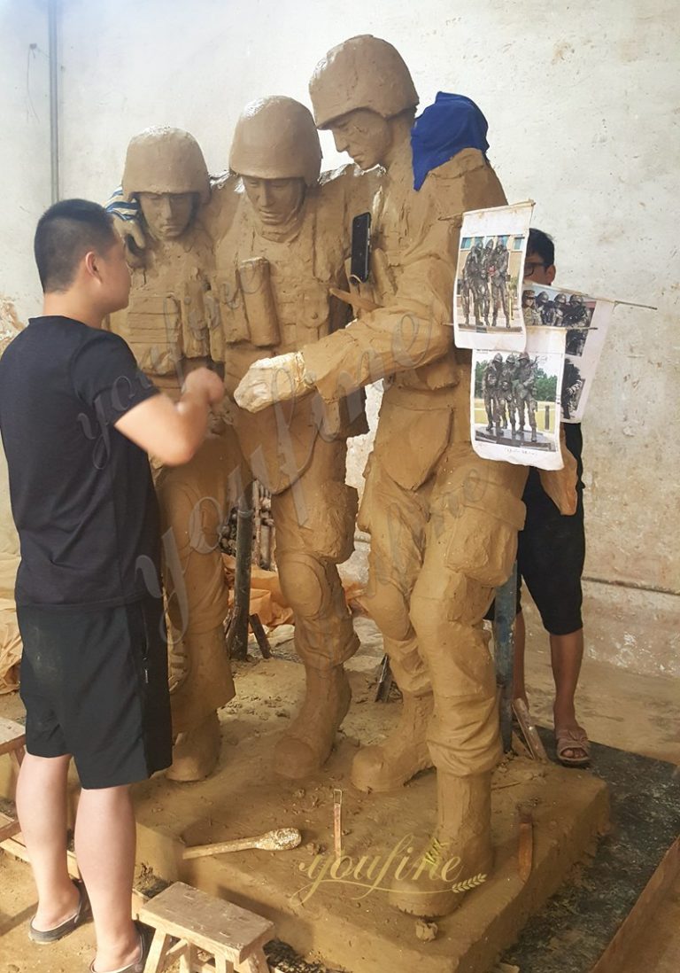 Bronze No Man Left Behind Statue-YouFine Sculpture