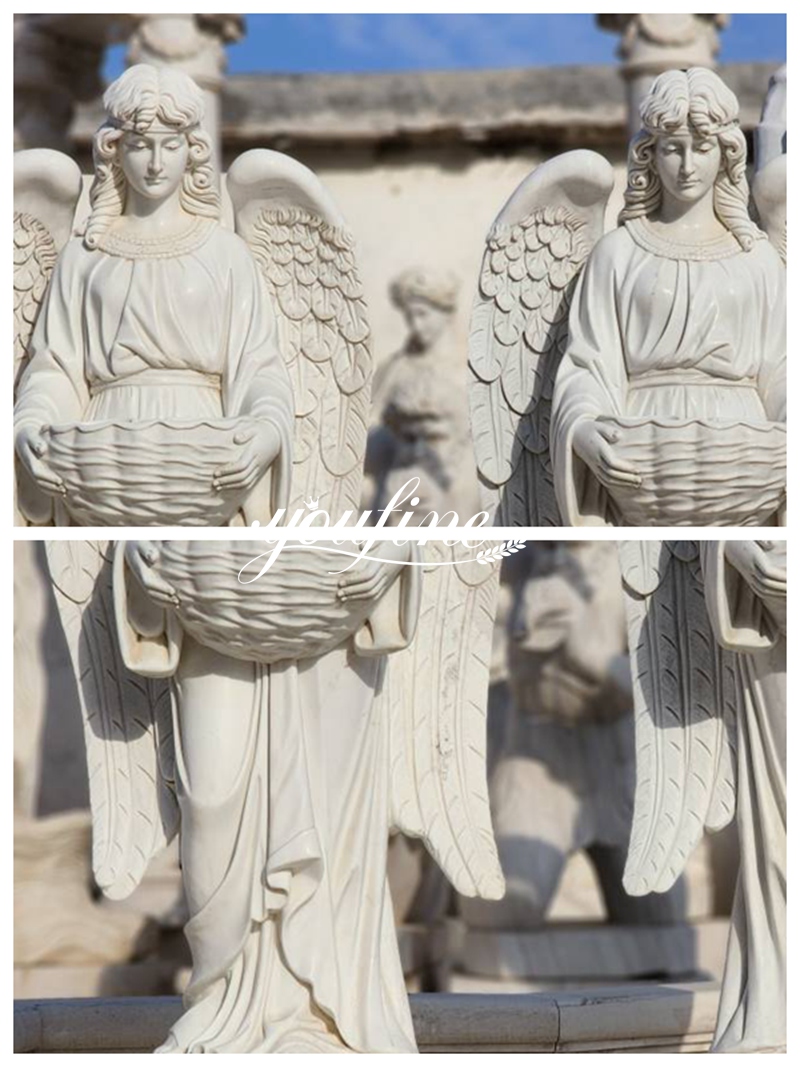 Life Size Angel in Marble Statue Outdoor Decor for Sale YouFine