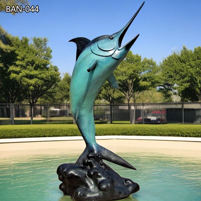 Bronze Marlin Statue Outdoor Yard Decor Museum Quality-YouFine