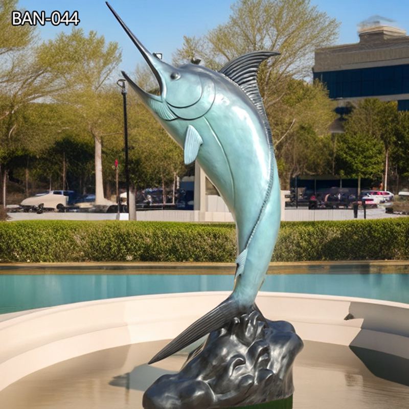 Bronze Marlin Statue Outdoor Yard Decor Museum Quality-YouFine