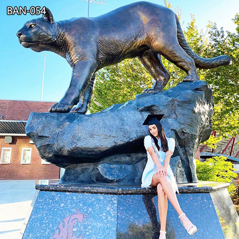 Bronze Cougar Statue-YouFine
