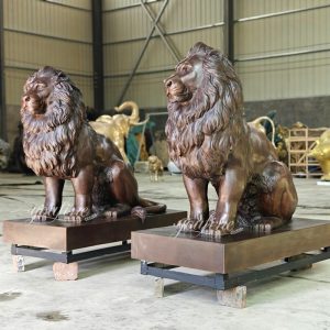Life Size Bronze Lion Statue
