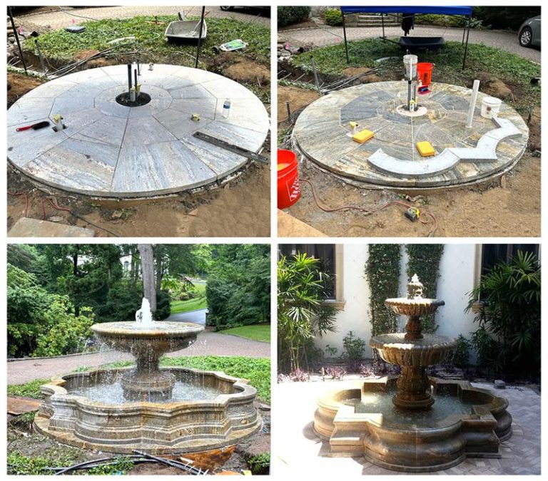 Tiered Commercial Fountain-Natural Marble Art