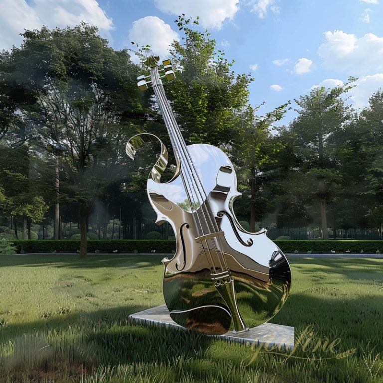 Large Stainless Steel Cello Sculpture Supplier - YouFine