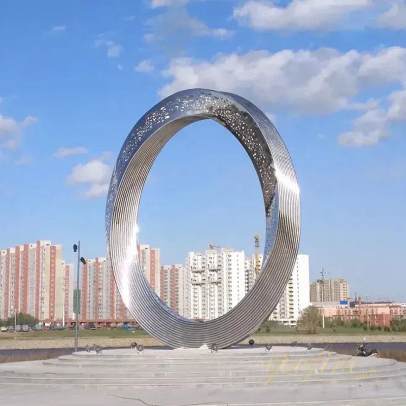Stainless Steel Möbius Strips Sculpture Illuminate Modern Spaces ...