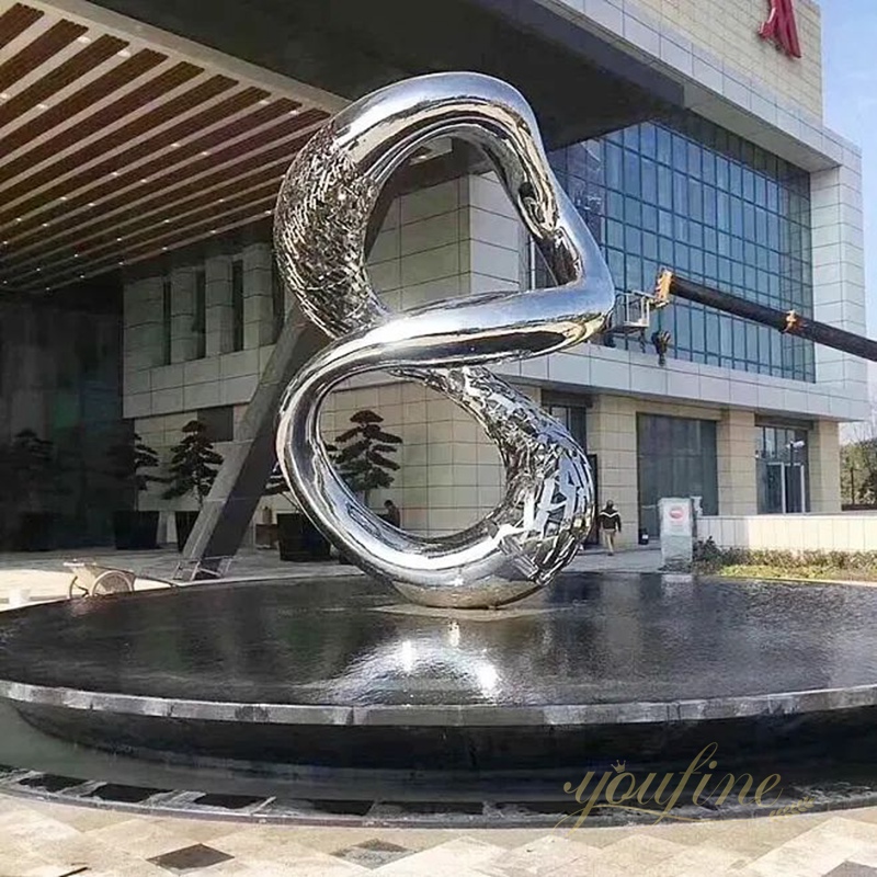 Stainless Steel Möbius Strips Sculpture Illuminate Modern Spaces ...