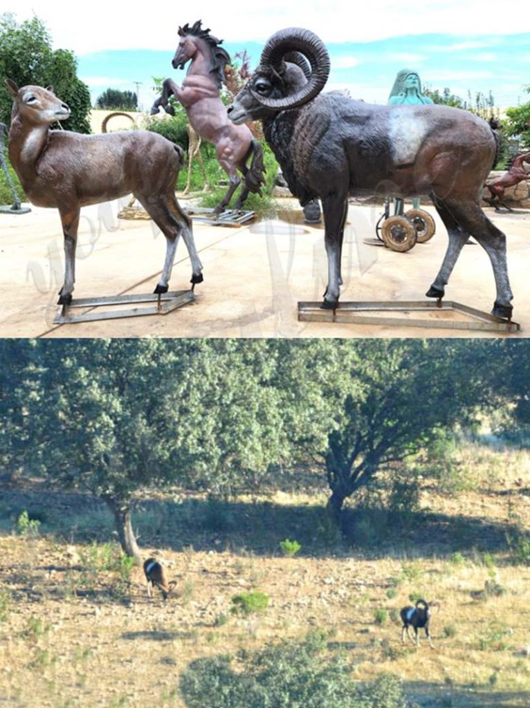 Bronze Life Size Animal Statues Famous Hunting Estate Project-YouFine