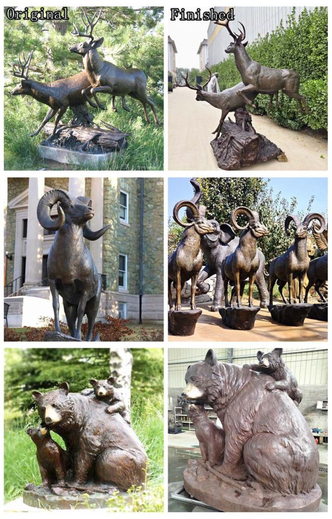 Life Size Outdoor Bronze Animal Statues-YouFine