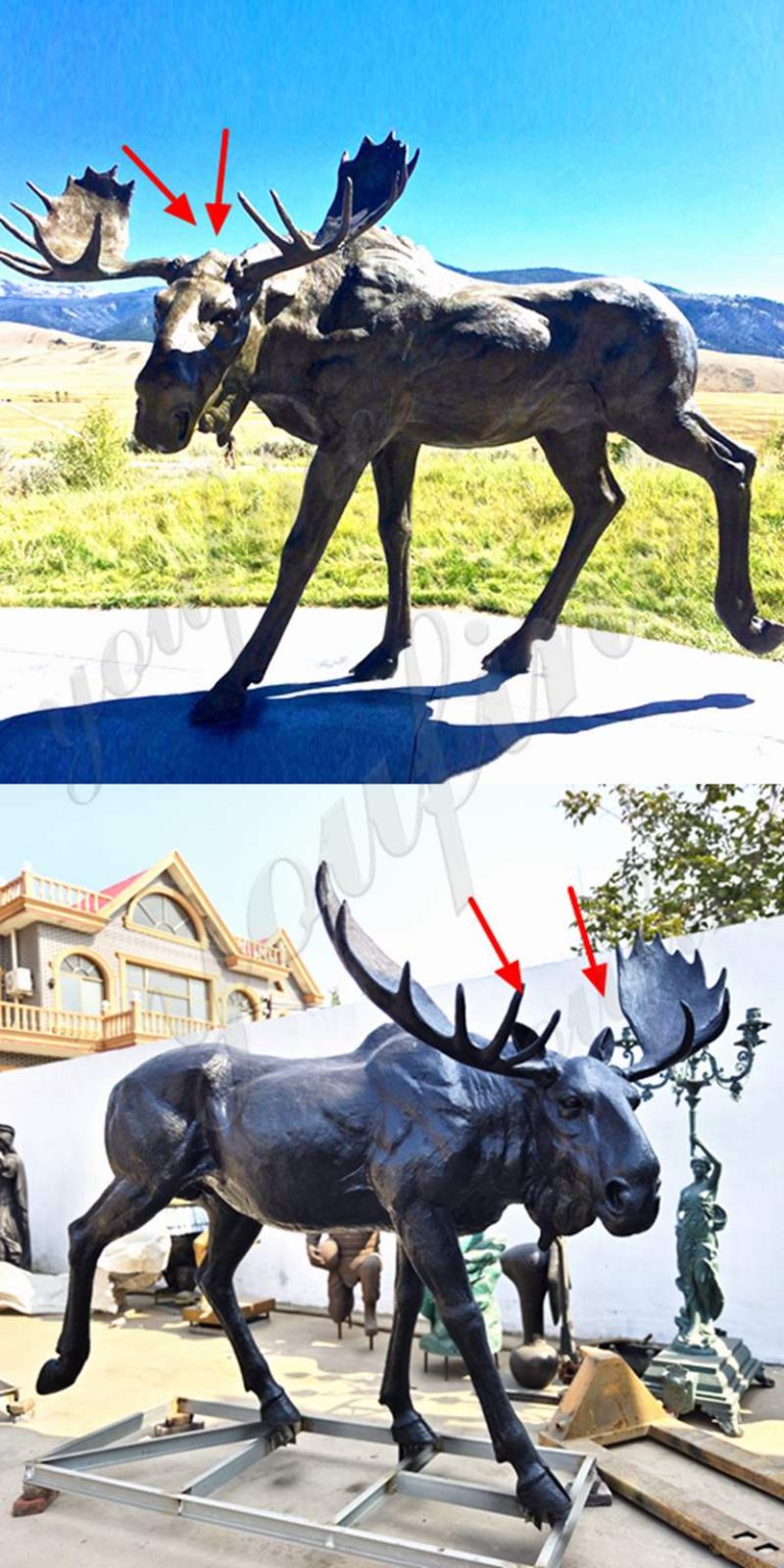 Outdoor Moose Statue-YouFine Sculpture