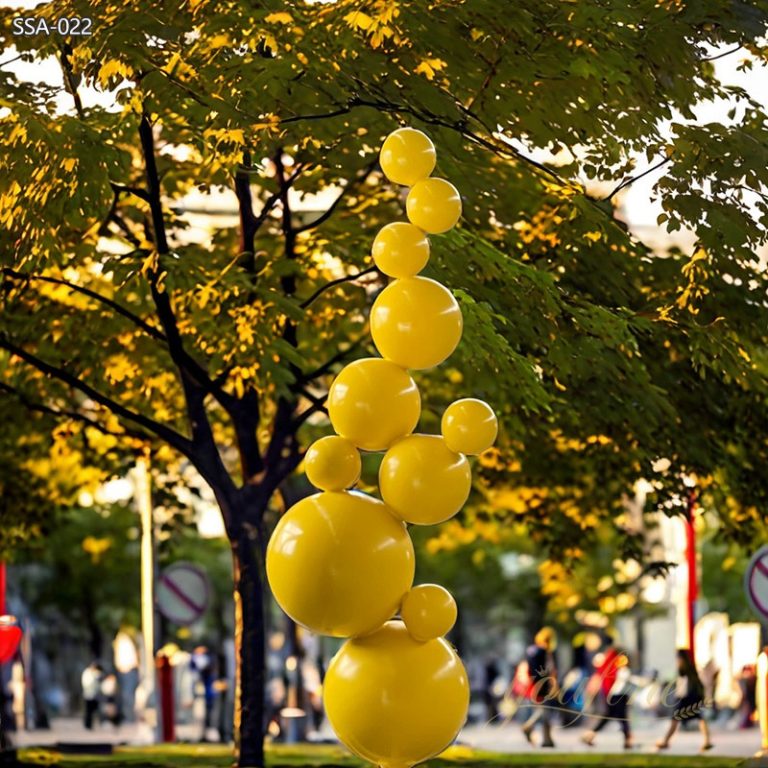 Stainless Steel Balloon-like Sphere Sculpture - YouFine