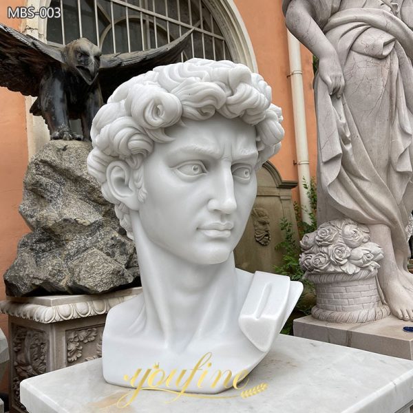 High Quality Marble Bust of David Statue for Sale Factory Supply