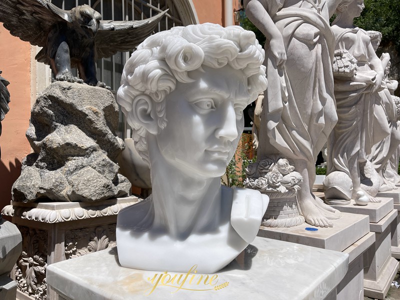 High Quality Marble Bust of David Statue for Sale Factory Supply