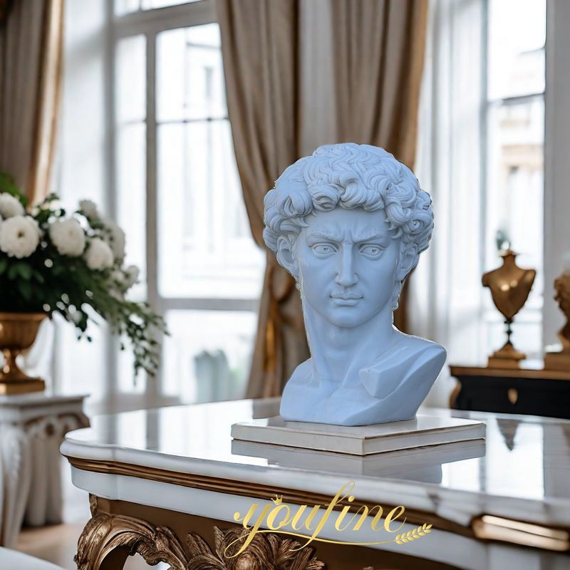 High Quality Marble Bust of David Statue for Sale Factory Supply