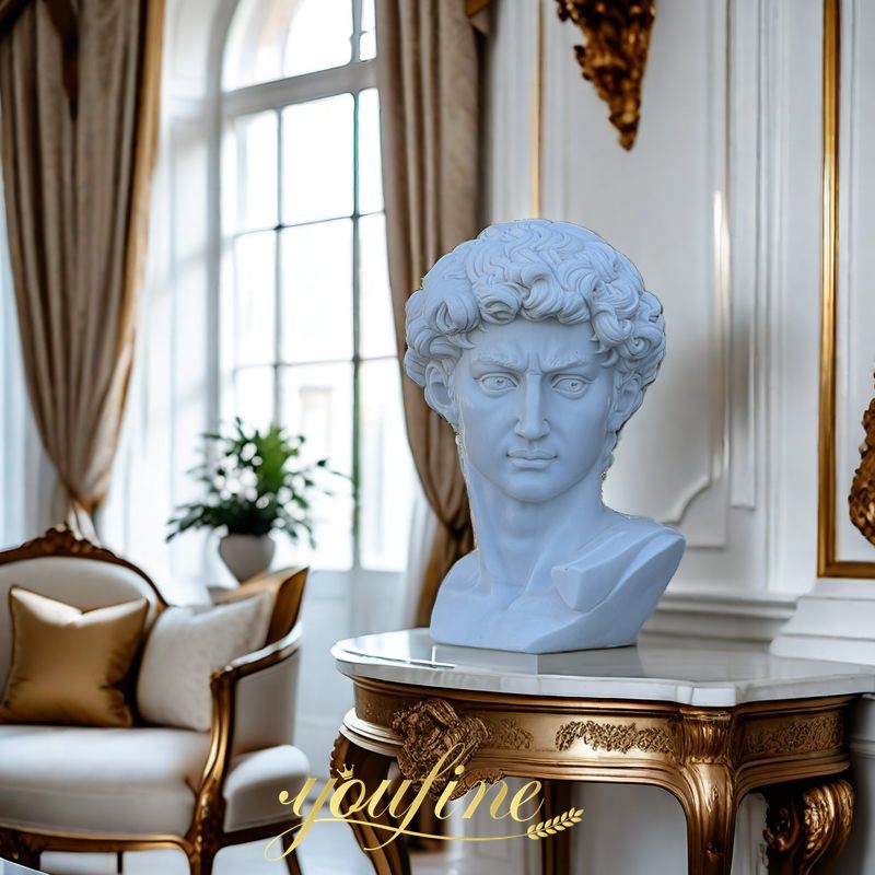 High Quality Marble Bust of David Statue for Sale Factory Supply