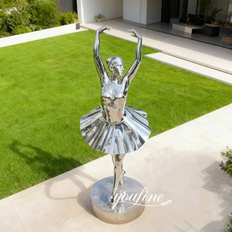 Contemporary Metal Ballerina Sculpture