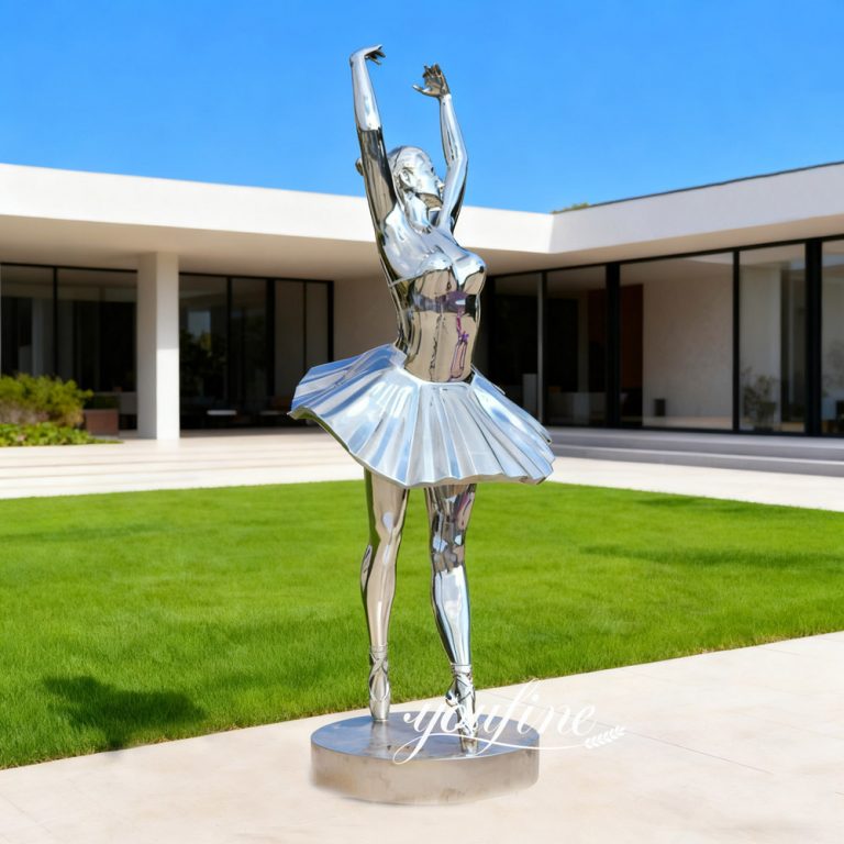 Contemporary Metal Ballerina Sculpture