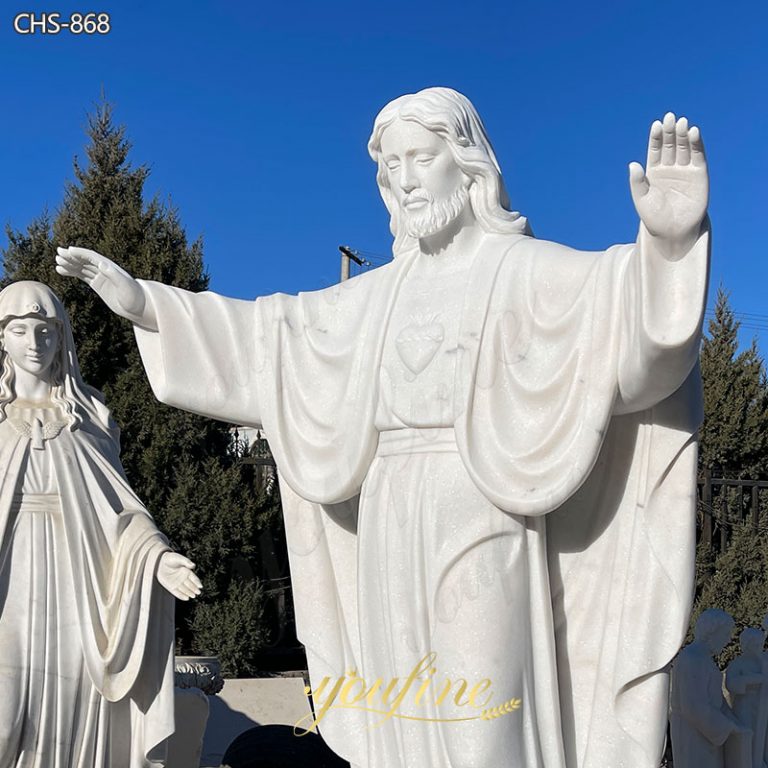 Marble Jesus Statue with Open Arms for Church CHS-868