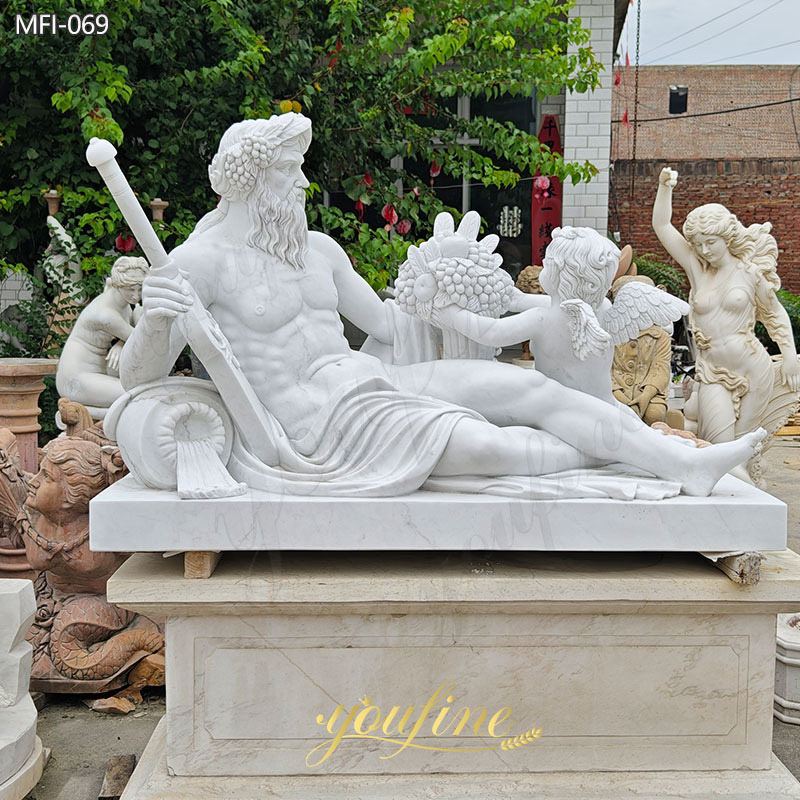 Roman Marble River God Arno Sculpture - YouFine