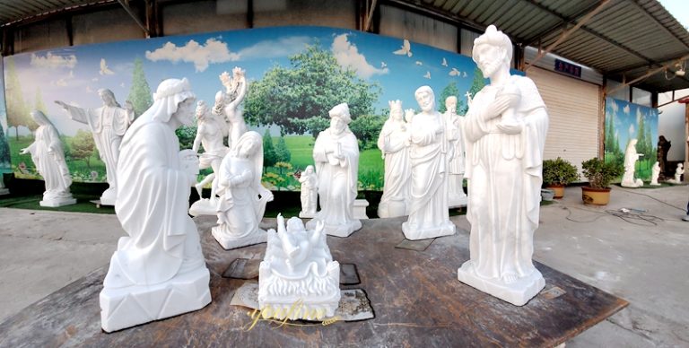 Outdoor Marble Nativity Scene Sculpture for Church - YouFine