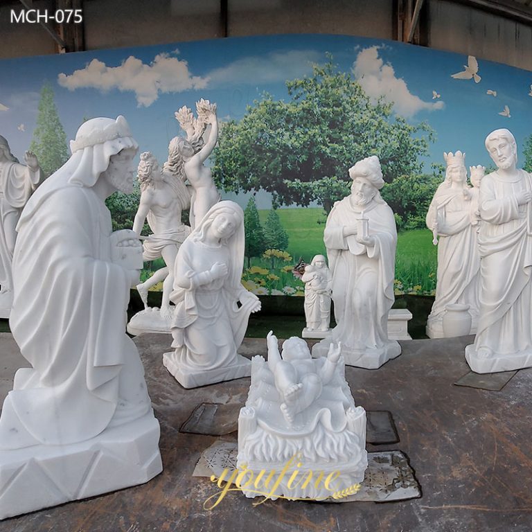 Outdoor Marble Nativity Scene Sculpture for Church - YouFine