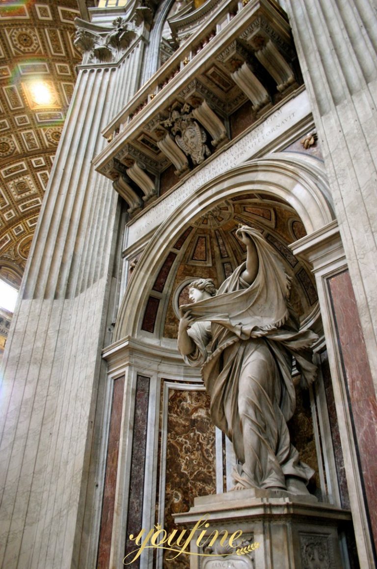 Large Marble Saint Veronica Statue