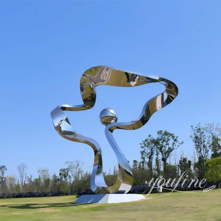Landscape Metal Ribbon Sculpture