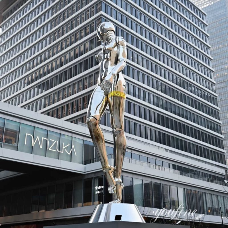 Large Stainless Steel Metal Robot Sculpture