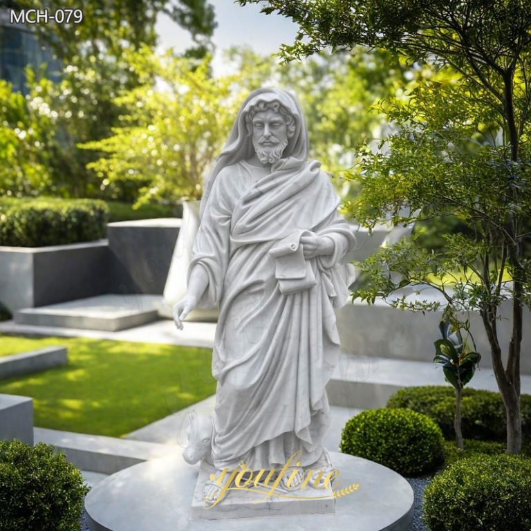 67’’ Marble Saint Luke Statue