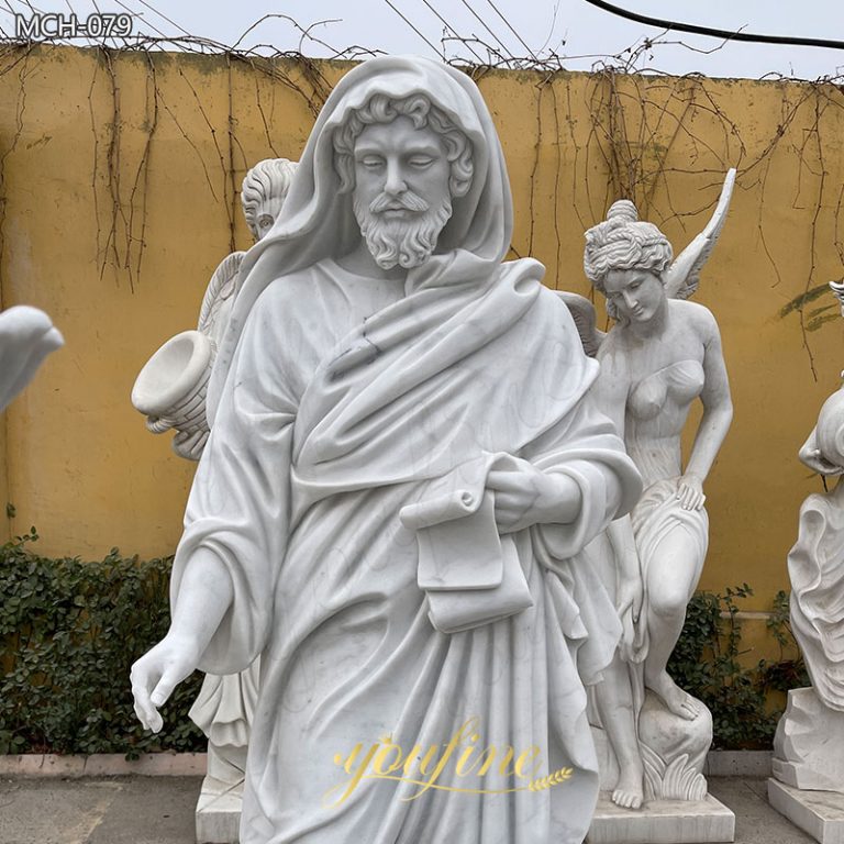 67’’ Marble Saint Luke Statue