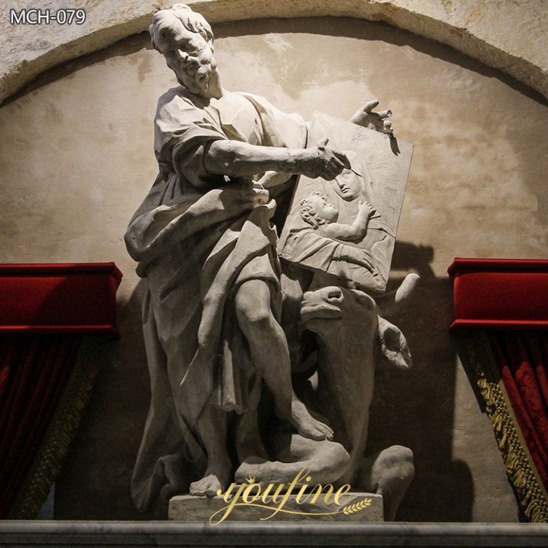 67’’ Marble Saint Luke Statue