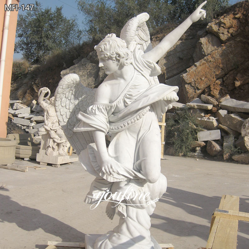 Marble Annunciation Angel Statue for Church